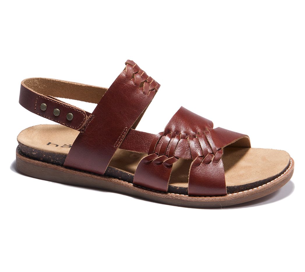Halsa Bella Slingback Leather Sandal - QVC.com