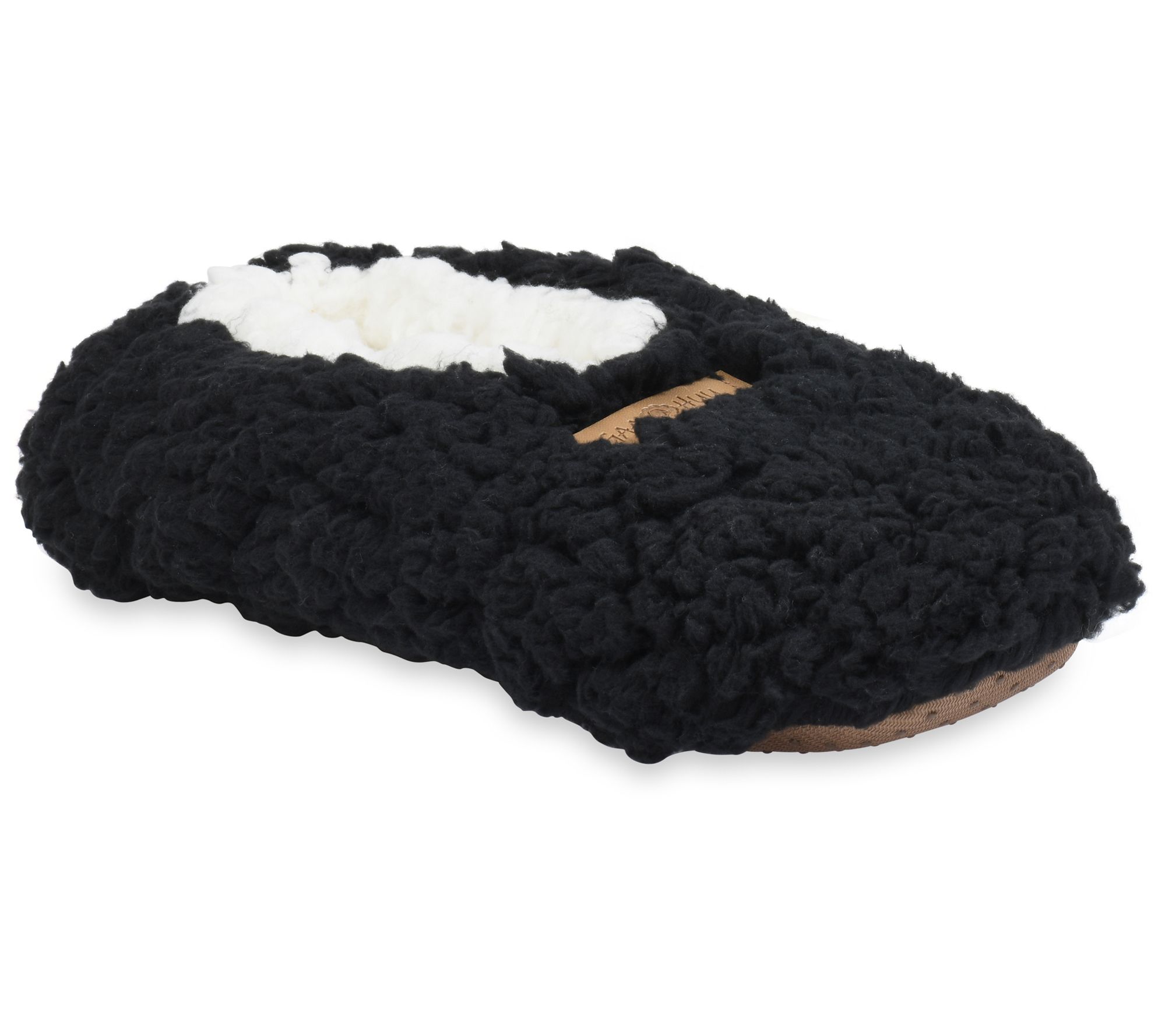 Gaahuu Womens Faux Shearling Ballerina Slippers - QVC.com