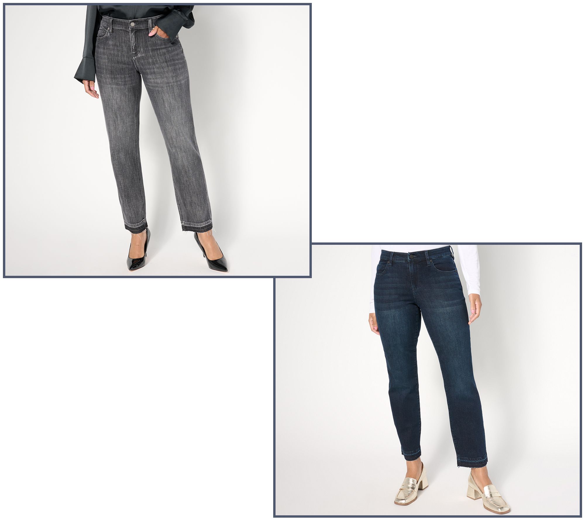 Liverpool Los Angeles Liv Slim Letdown Hem Jean - QVC.com
