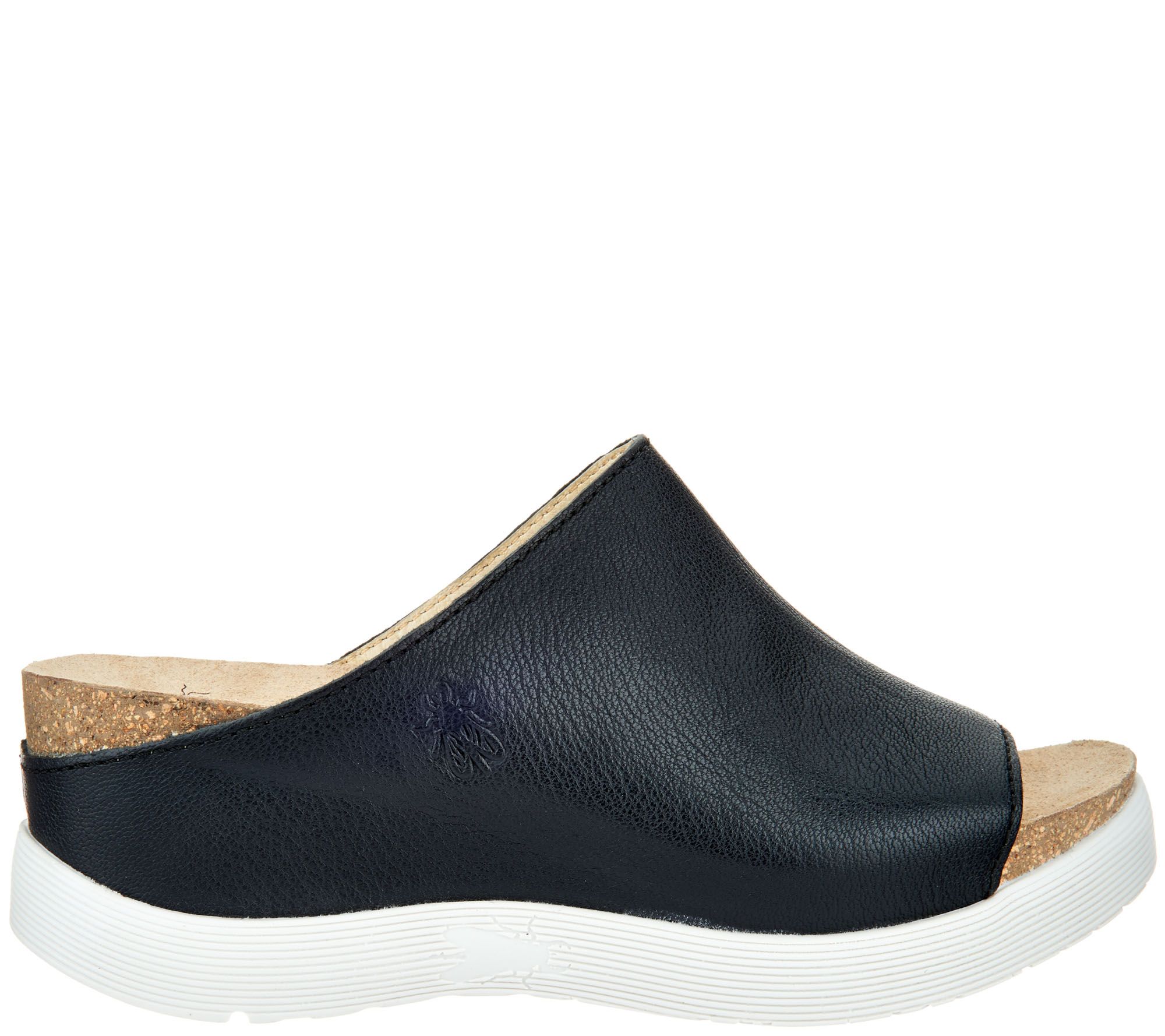 FLY London Leather Slide Sandals - Wigg - QVC.com