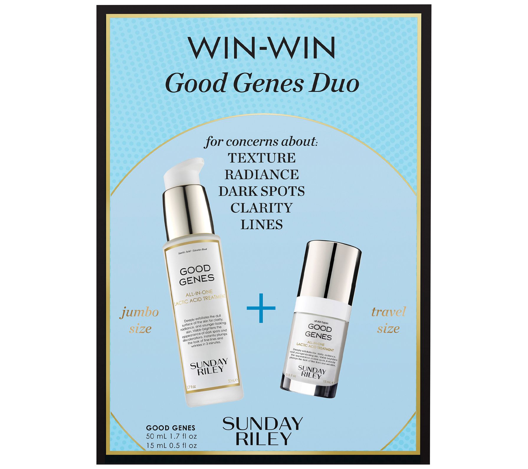 Sunday Riley Win Win Good Genes Lactic Acid Treatment Duo - QVC.com