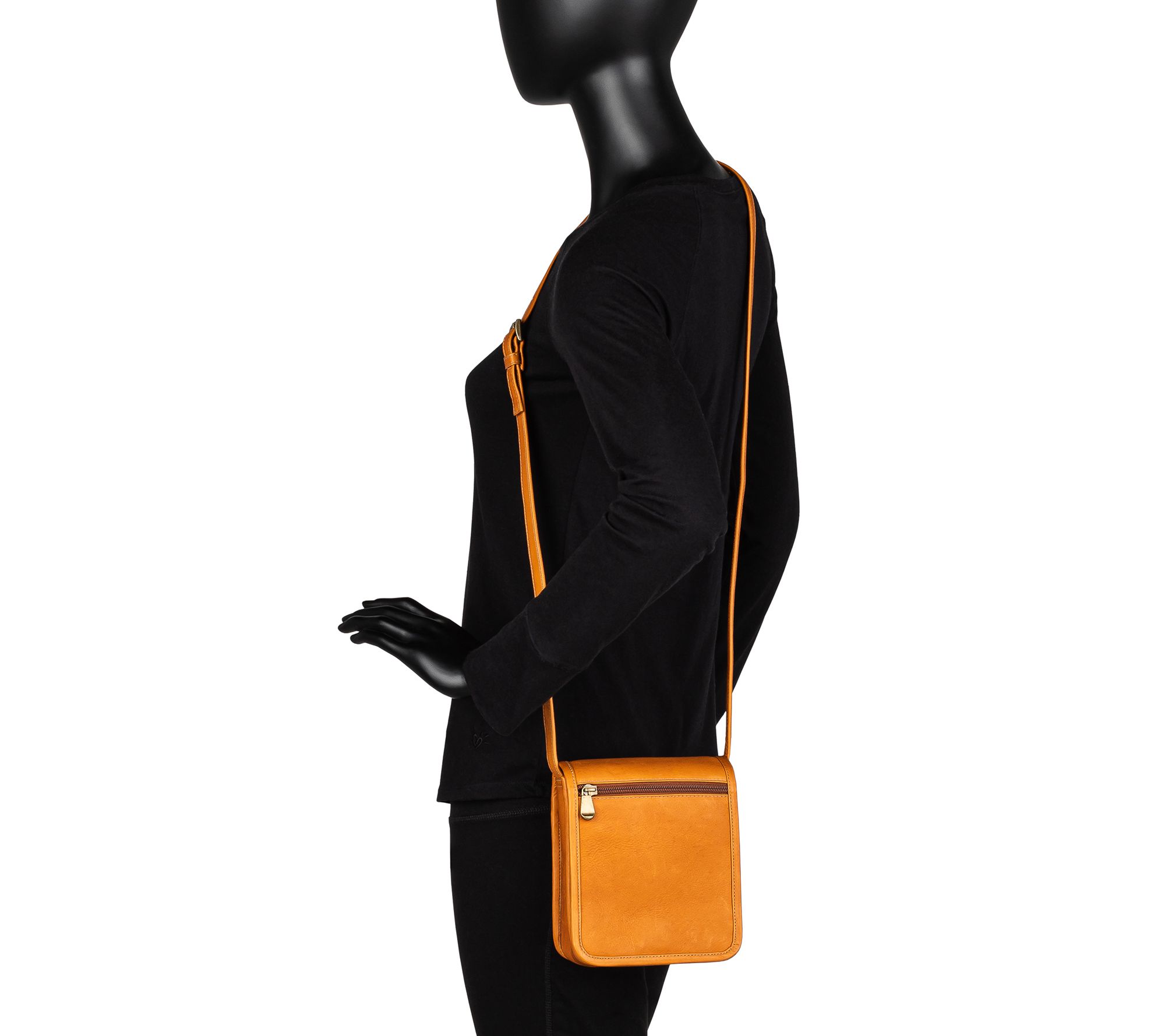 Le Donne Leather Powder Small Crossbody Bag - QVC.com