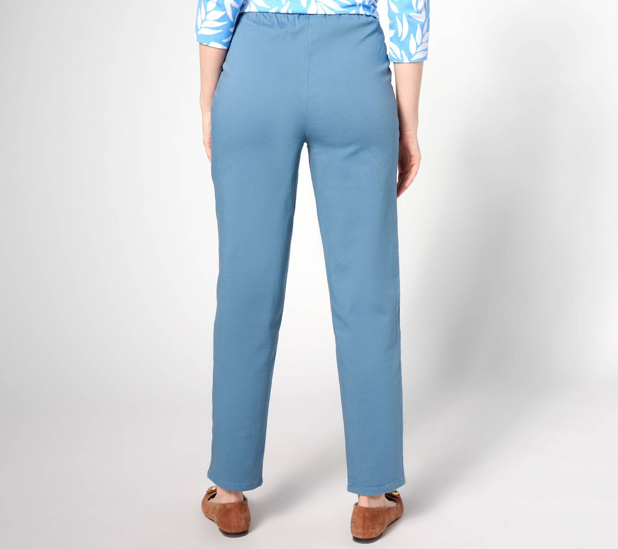 Denim & Co. Original Waist Stretch Regular Side Pocket Pant Denim & Co. Original Waist Stretch Regular Side Pocket Pant