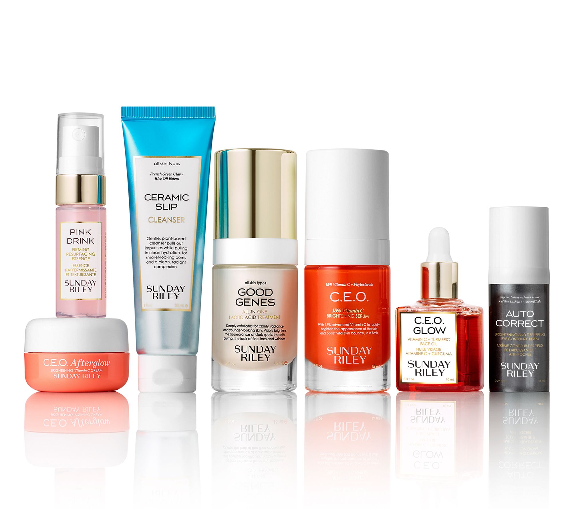 Sunday Riley Wake Up with Me 7-Piece Morning Skincare Kit - QVC.com
