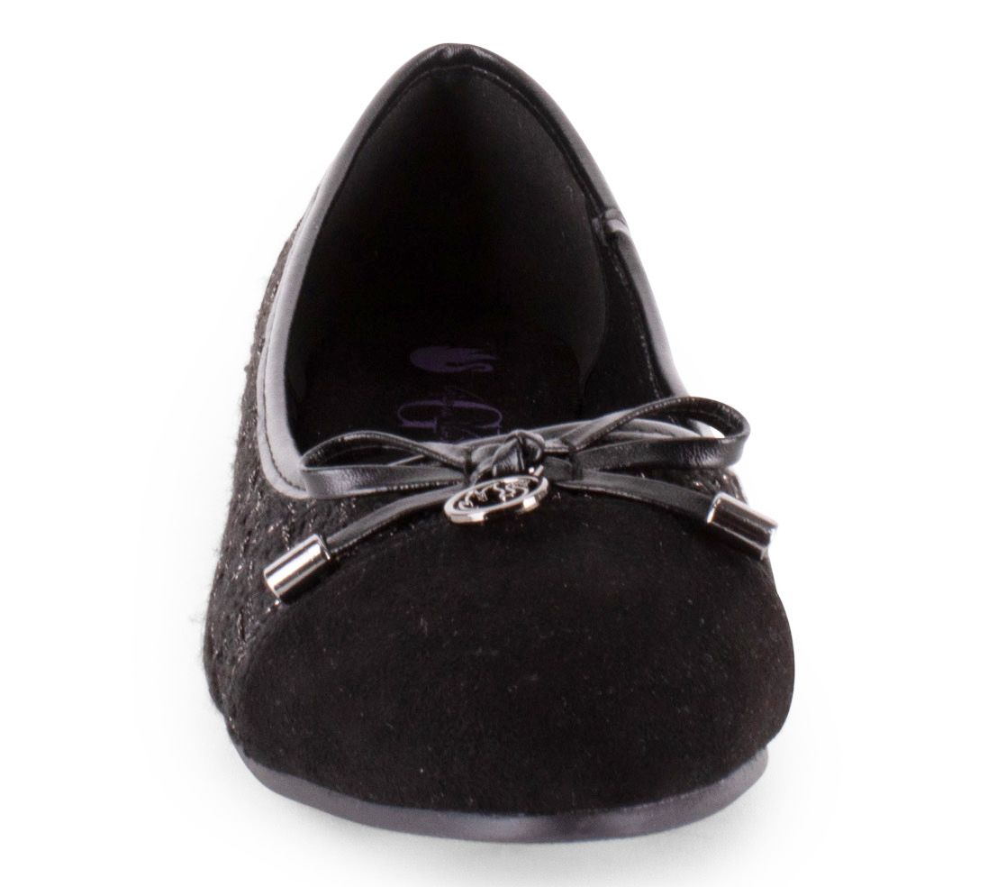 Gloria Vanderbilt Cap Toe Ballet Flat - Enya - QVC.com