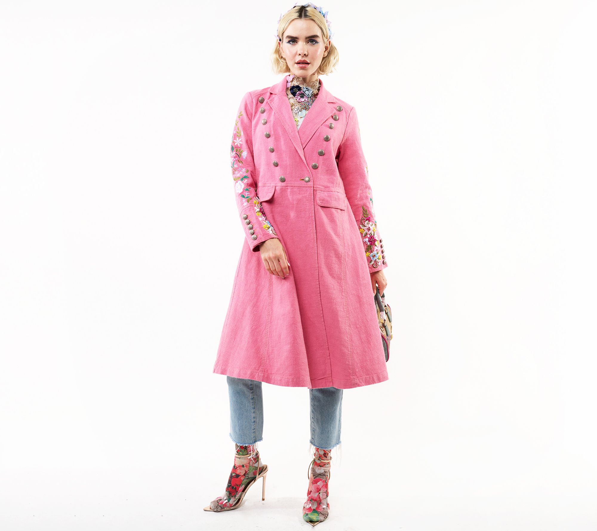 Aratta Pink City Coat - QVC.com