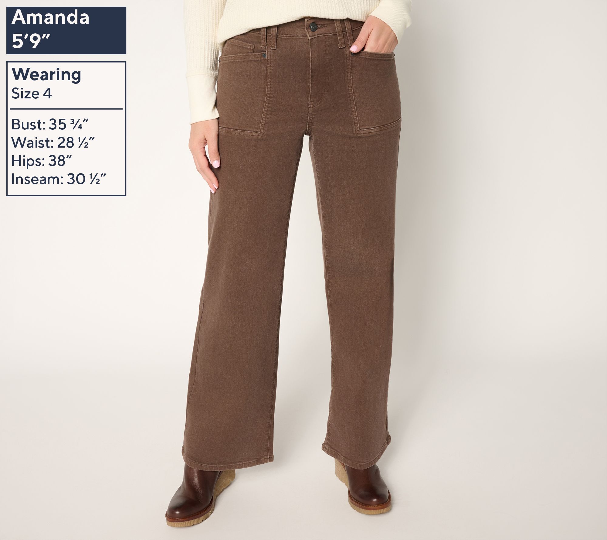 "As Is" Me by Jennie Garth Tall Repreve Wide Leg Jeans- Color - QVC.com