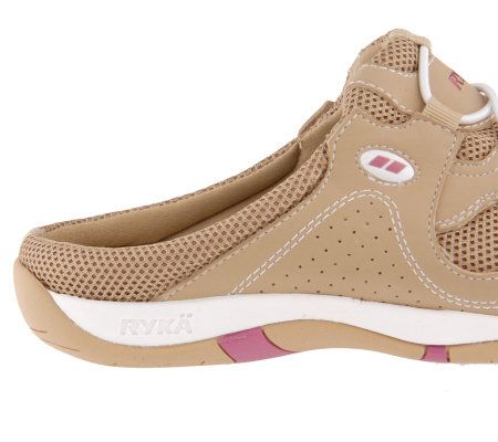 Ryka Slip-on Mules with Mesh & Bungee Detail - QVC.com