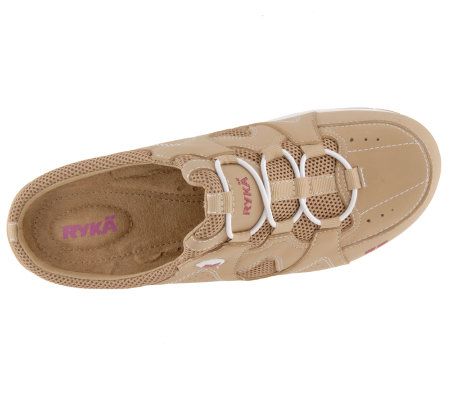 Ryka Slip-on Mules with Mesh & Bungee Detail - QVC.com