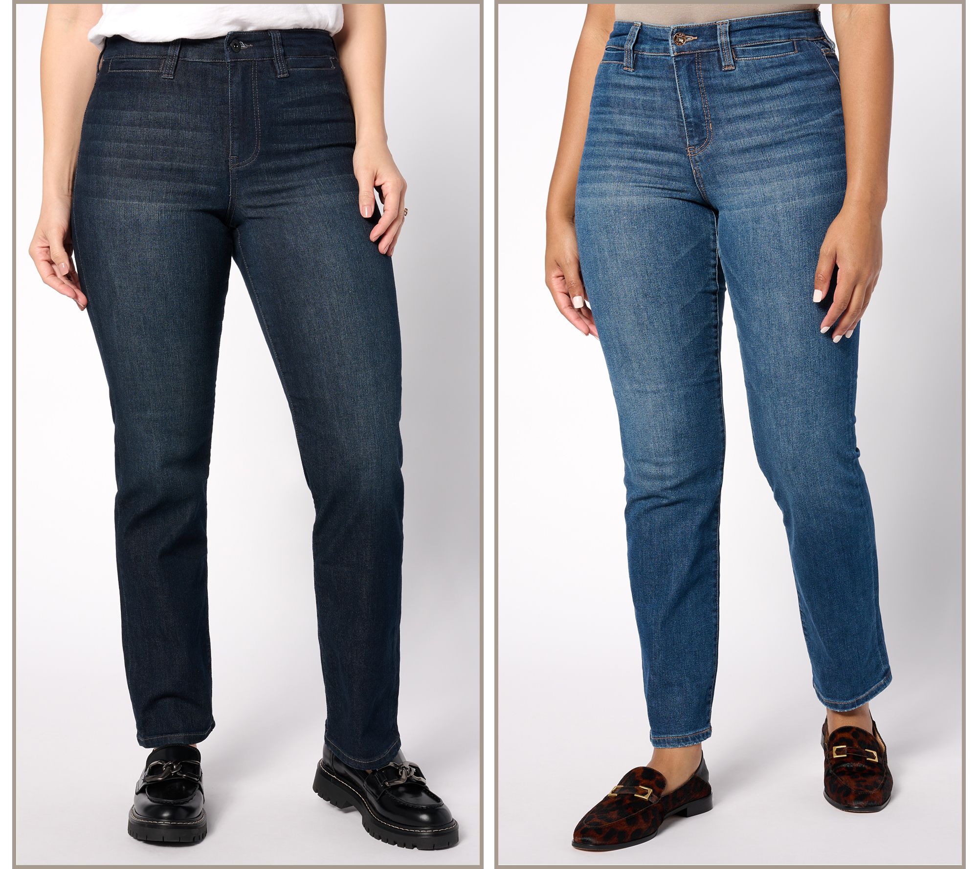 LVPL by Liverpool Sadie Straight Leg Jean with Welt Pockets - QVC.com