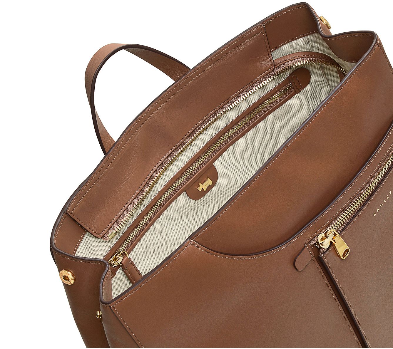 RADLEY Pockets Icon Medium Zip LeatherBackpack - QVC.com