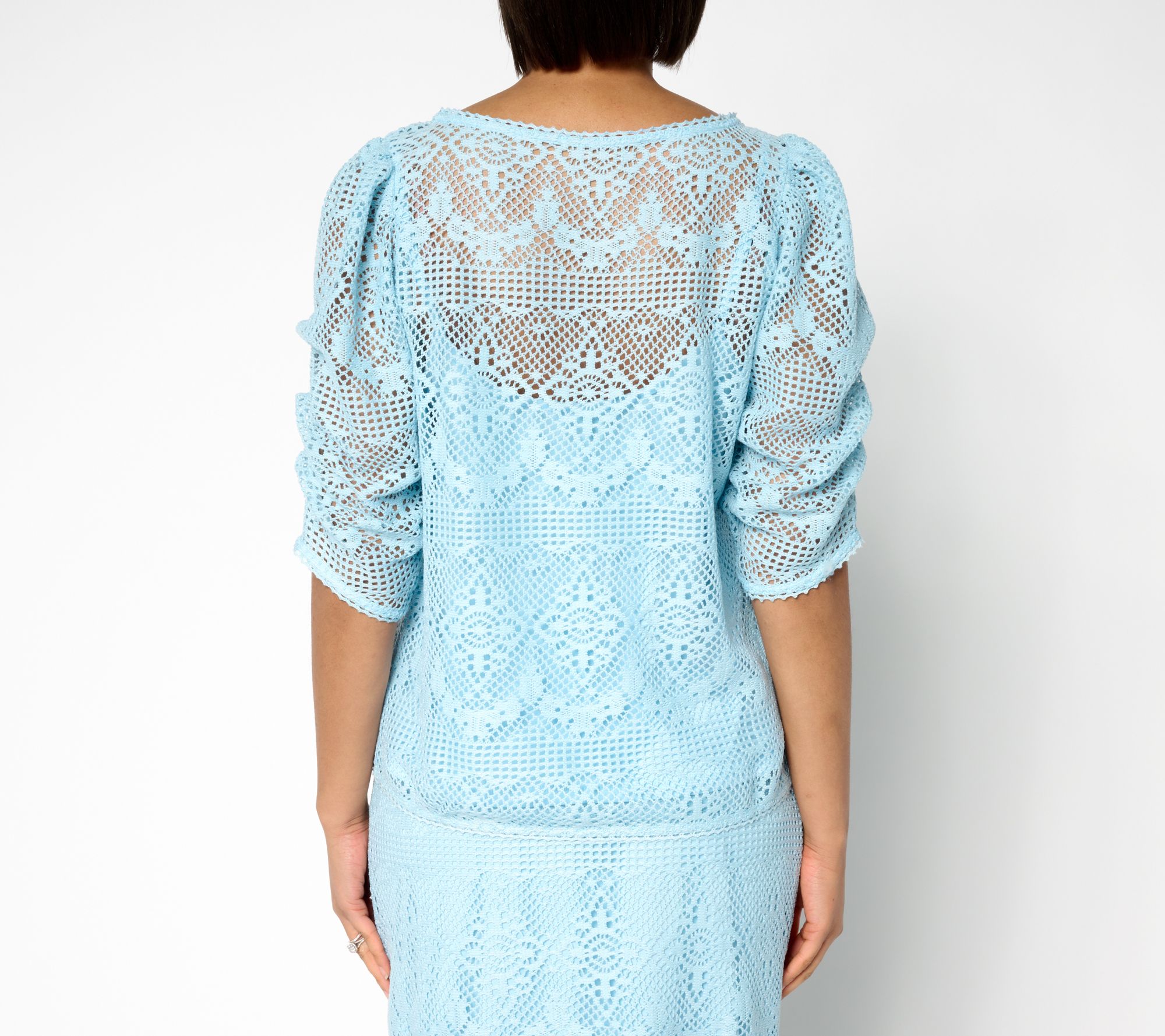 "As Is" Me by Jennie Garth Charlotte Lace Blouse - QVC.com