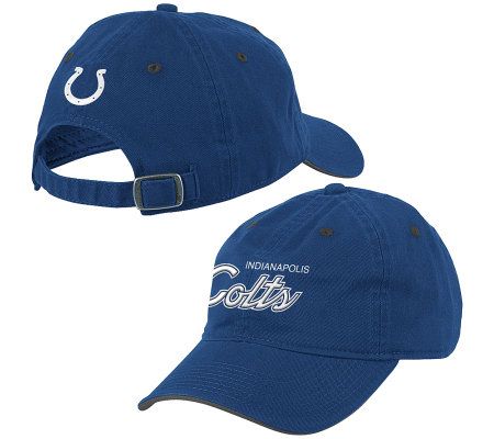 NFL Indianapolis Colts Slouch Script Hat - QVC.com