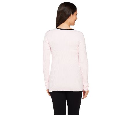 SA by Seth Aaron Sweater with Stud Detail - QVC.com