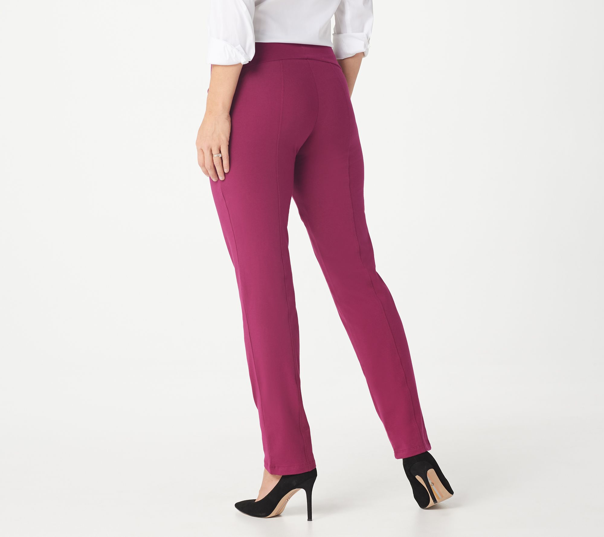 "As Is" Women with Control Regular Tummy Control Slim Leg Pants - QVC.com