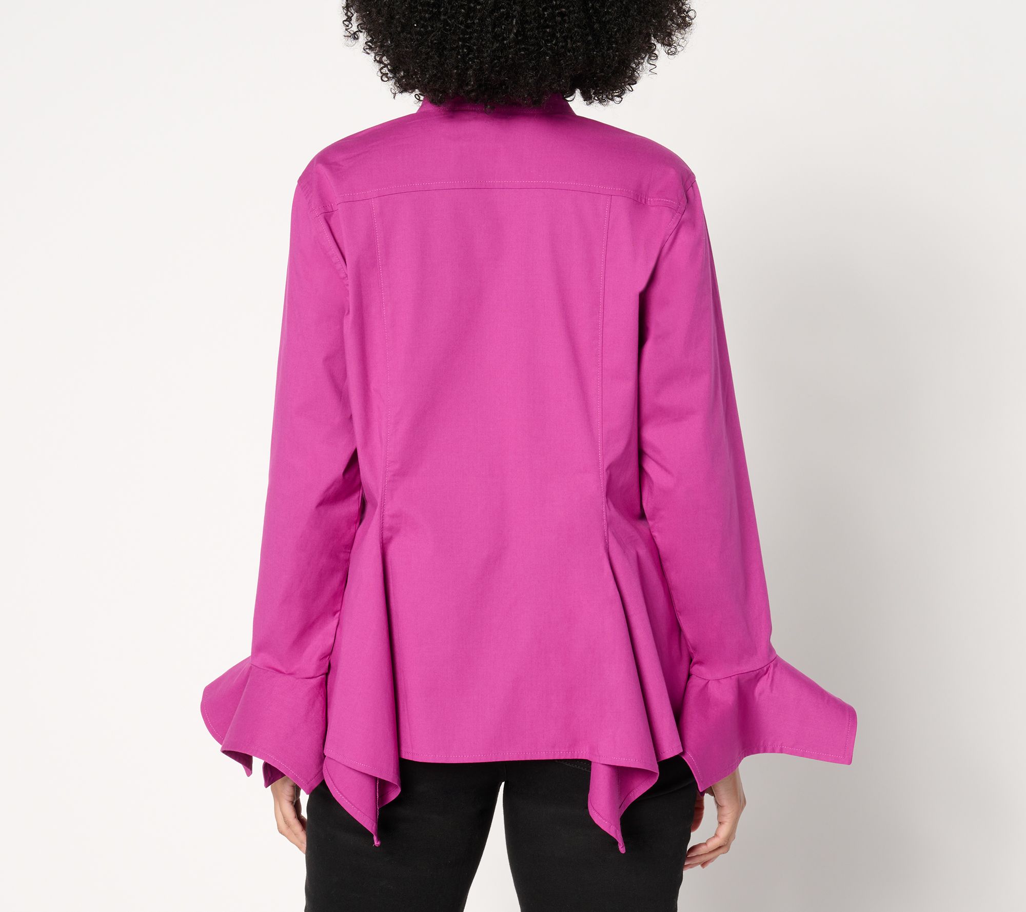 "As Is" Attitudes by Renee Hankey Hem Button Down Shirt - QVC.com