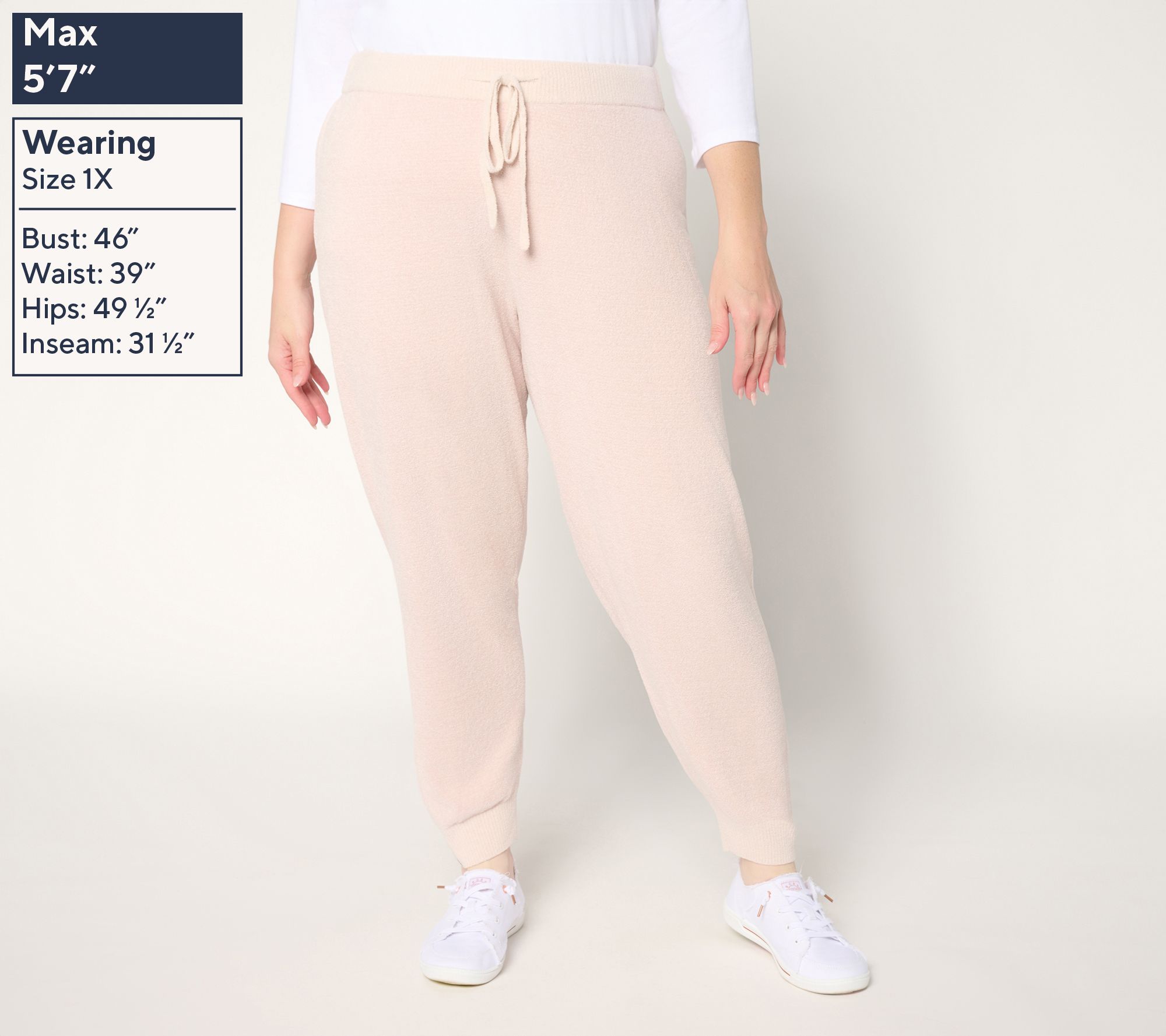 Barefoot Dreams Reg. CozyChic Ultra Lite Color Block Jogger - QVC.com