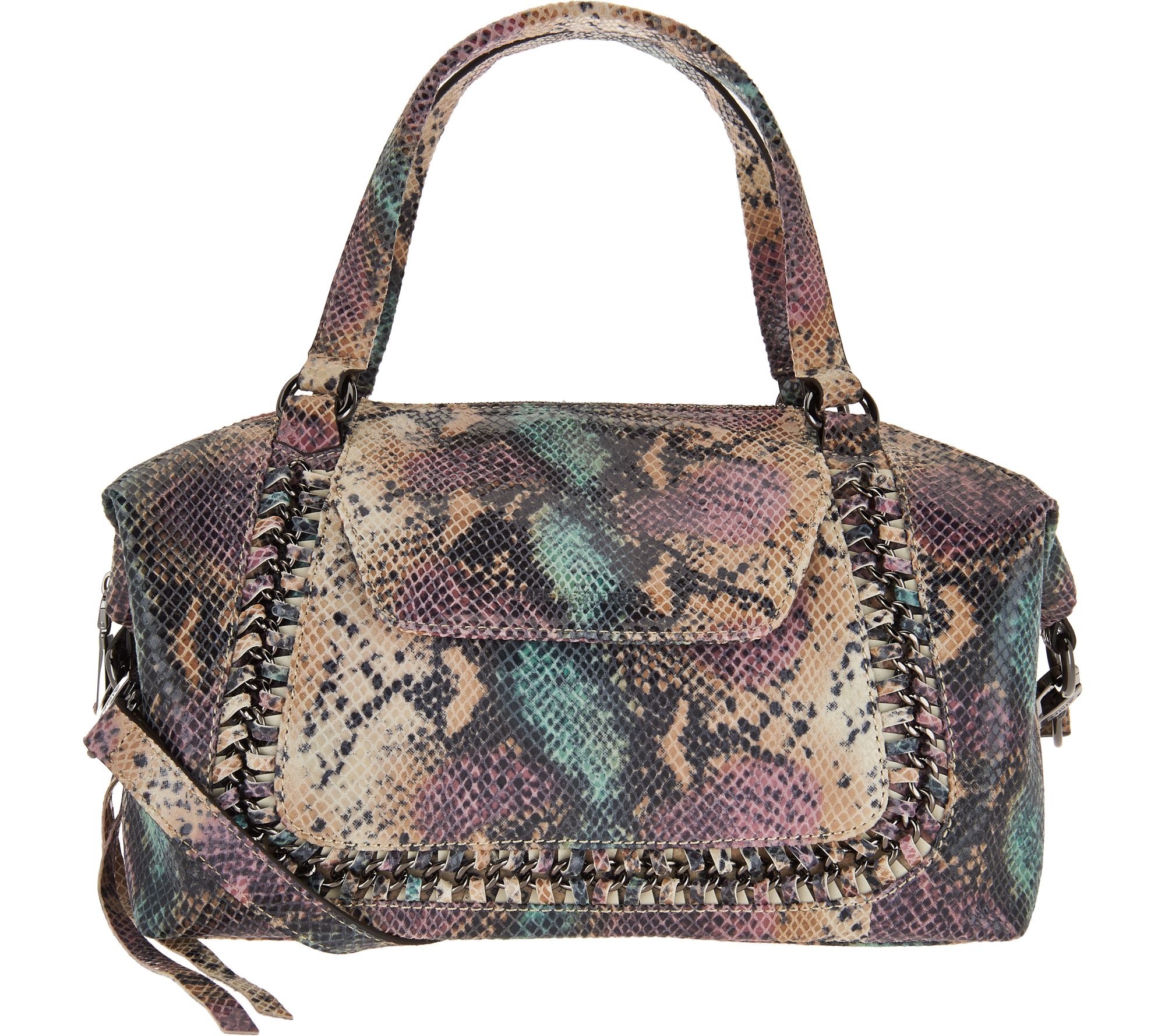 Aimee Kestenberg Pebble Leather Convertible Satchel- Balboa - QVC.com