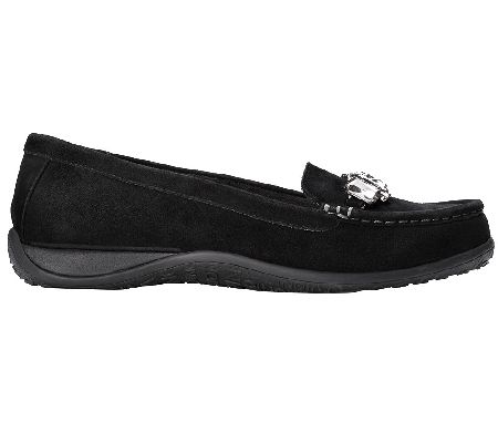 "As Is" Vionic W/Orthaheel Orthotic Leather Loafers - Pacific - QVC.com