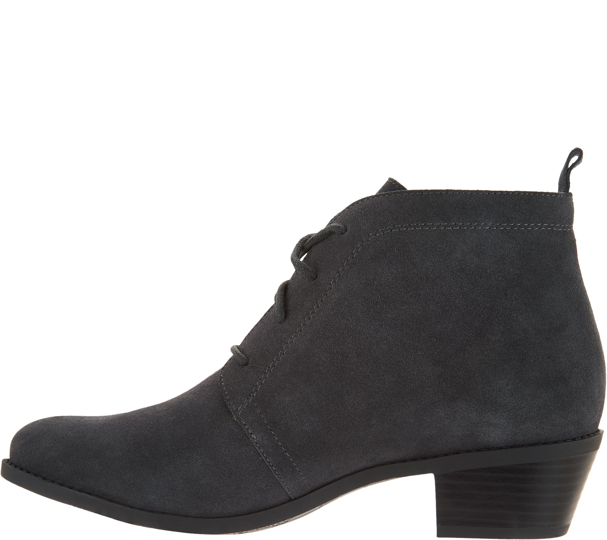 "As Is" Vionic Orthotic Suede Lace-up Ankle Boots- Andi - QVC.com