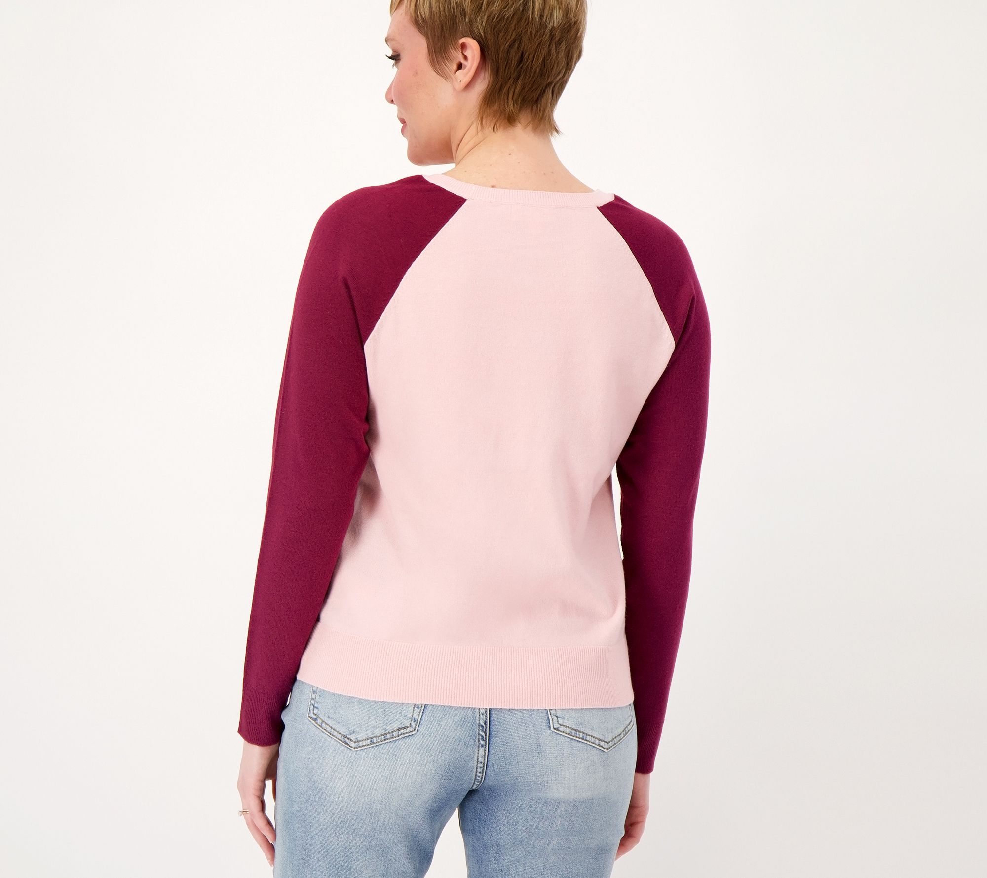 Candace Cameron Bure Surfside Colorblocked Sweater - QVC.com