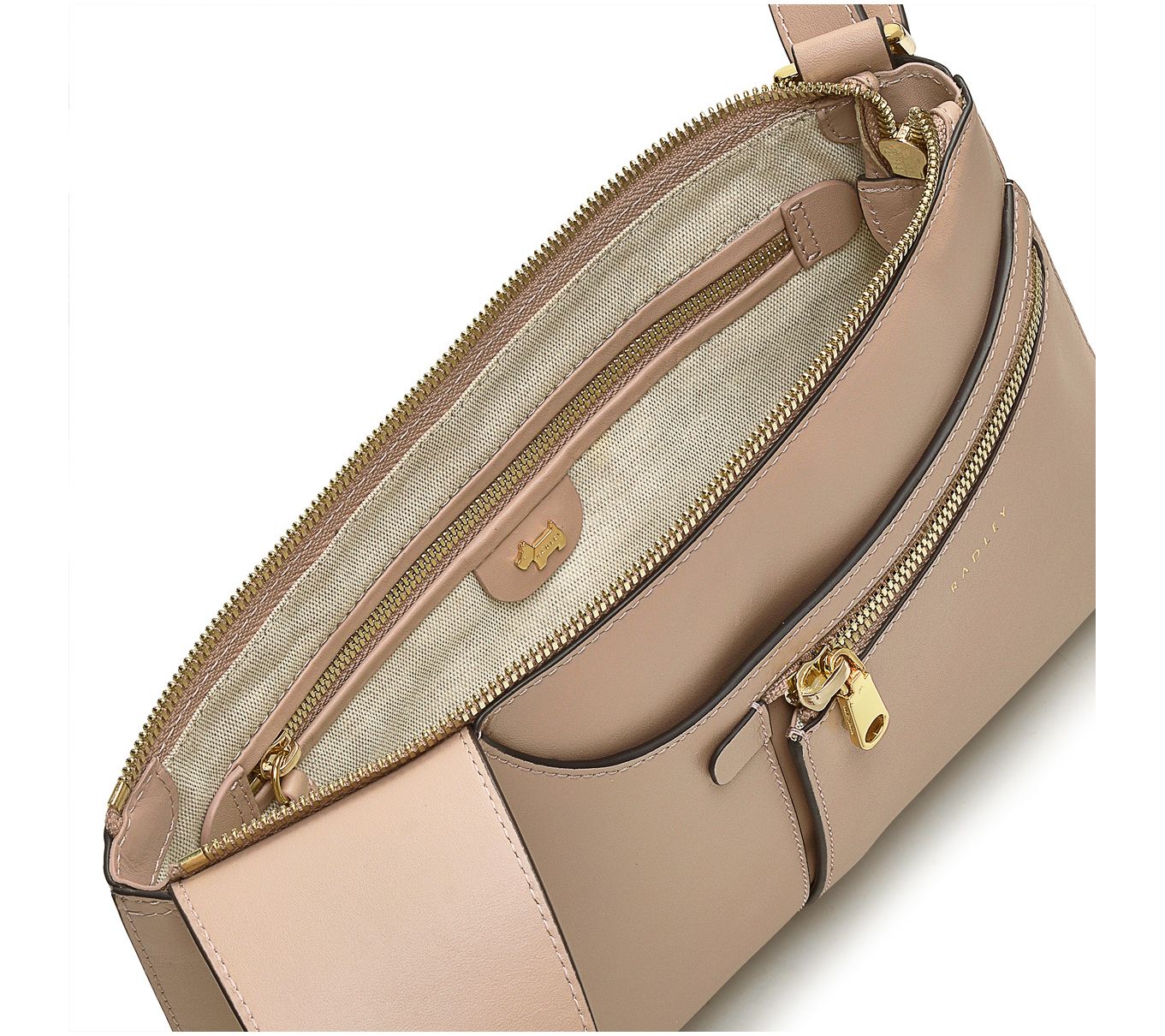 RADLEY London Pockets Icon Leather Small Zip Crossbody - QVC.com