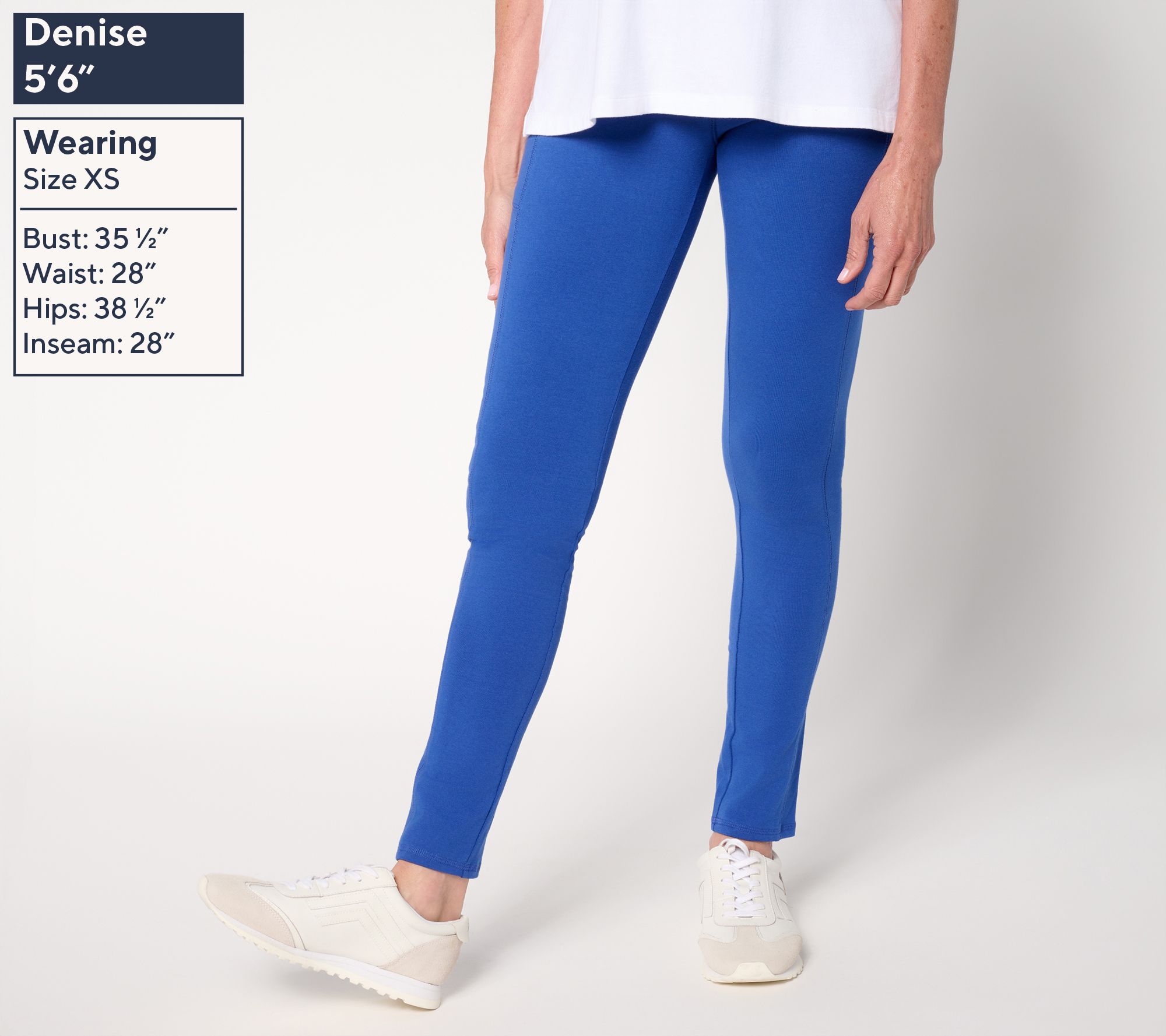 Denim & Co. Active Petite Duo Stretch Slim Leg Pants - QVC.com