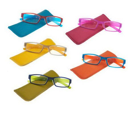 Set of 5 Featherweight Readers by Hummingbird 3.0 Strength - QVC.com