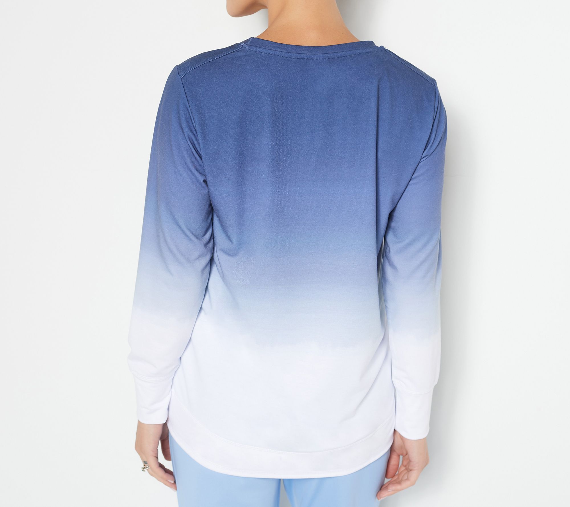 "As Is" Fit 4 All by Carrie Wightman Ombre Dye Top - QVC.com