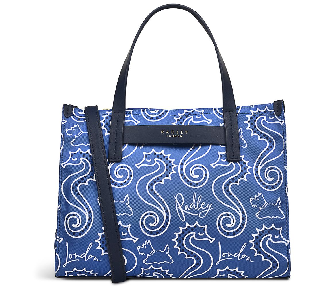RADLEY London Finsbury Park Seahorse Medium ZipTop Grab Bag - QVC.com