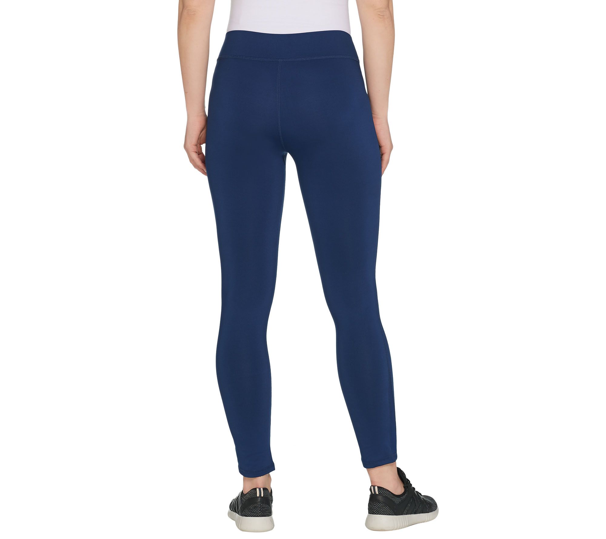 Susan Lucci Collection Ankle Leggings with Mesh Detail - QVC.com