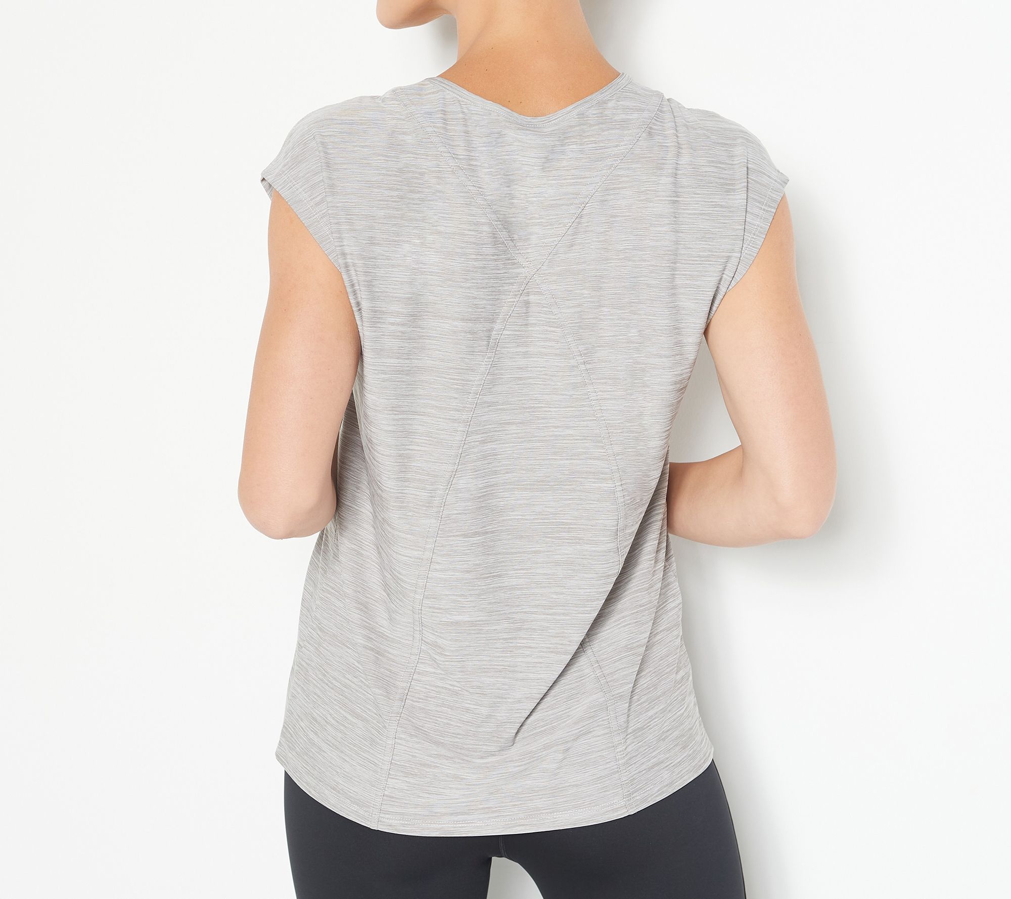 "As Is" Fit 4 All by Carrie Wightman V-Neck Seamed Top - QVC.com