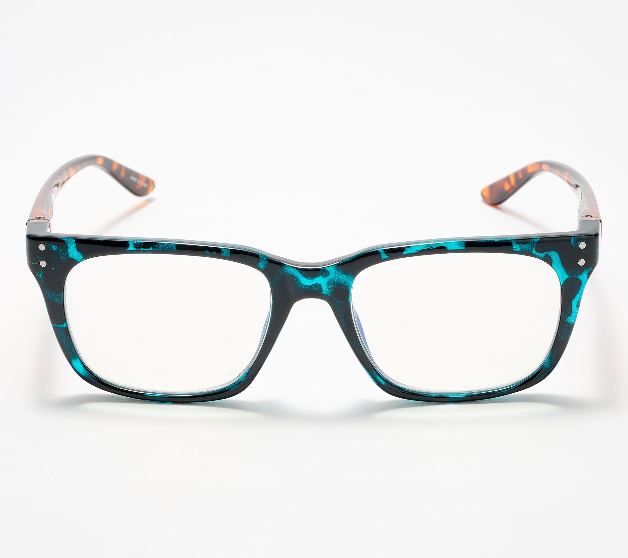 Bunny Eyez Henrietta Tiltable Blue Screen Lens Reader 3.0-3.5 - QVC.com