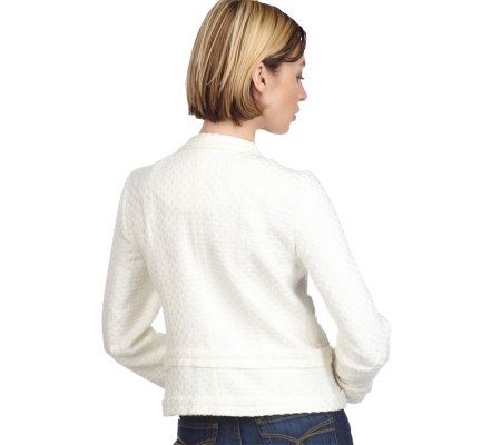Pamela Dennis PCG Boucle Jacket with Hook and Eye Closure - QVC.com