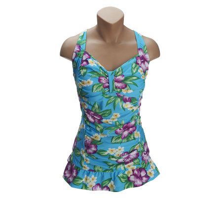 Ocean Dream Signature Sea Side Chic Retro Swim Dress - QVC.com
