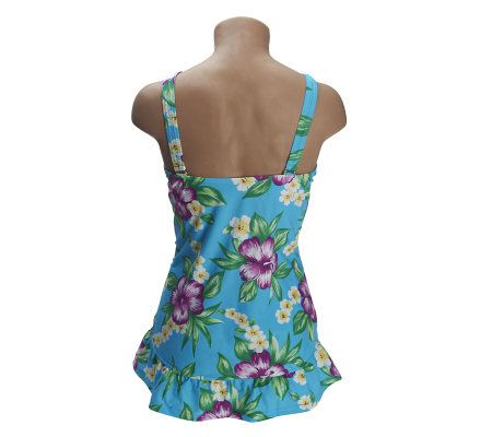 Ocean Dream Signature Sea Side Chic Retro Swim Dress - QVC.com