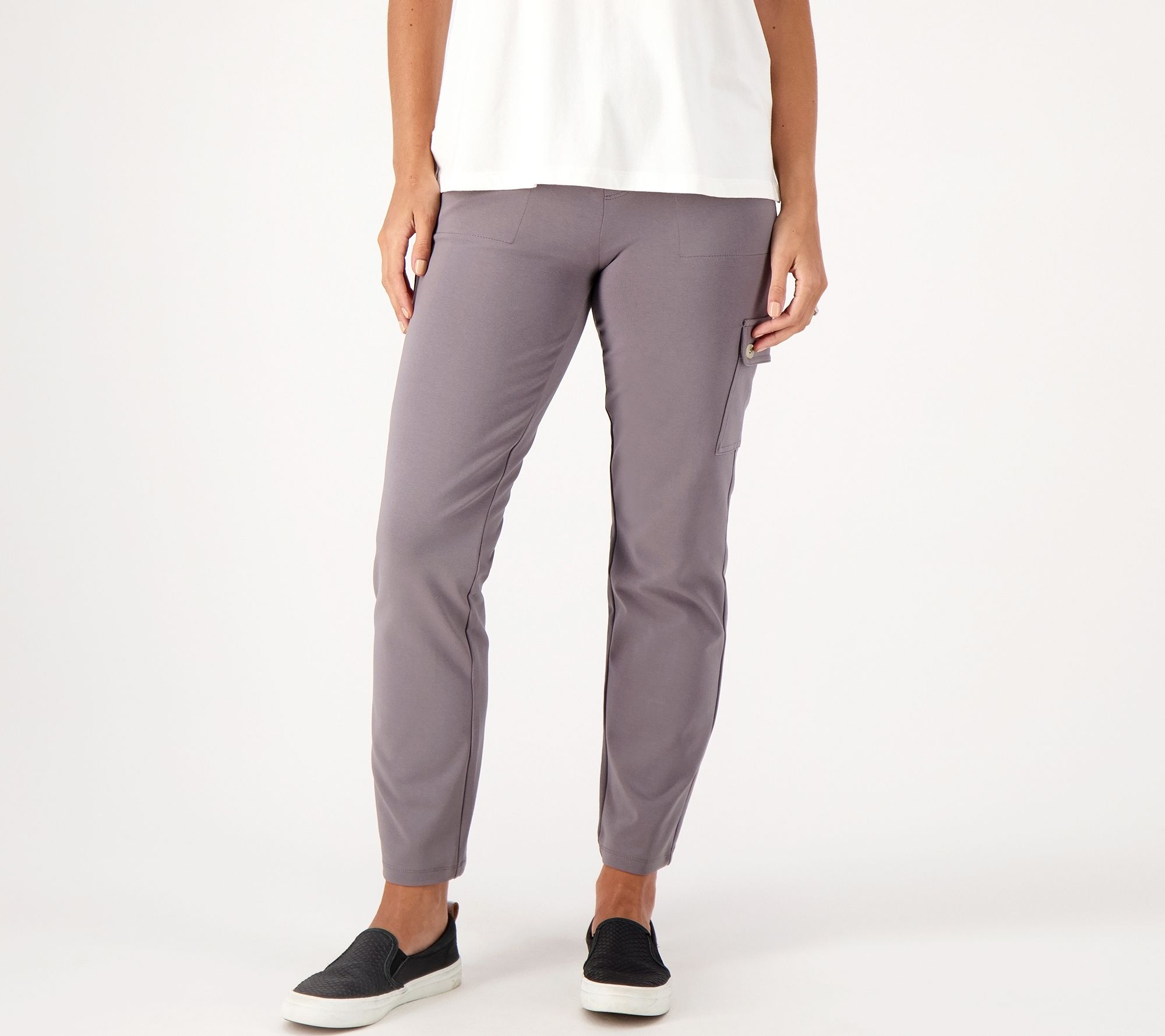 "As Is" Susan Graver Weekend Regular Premium Stretch Slim Leg Ankle ...