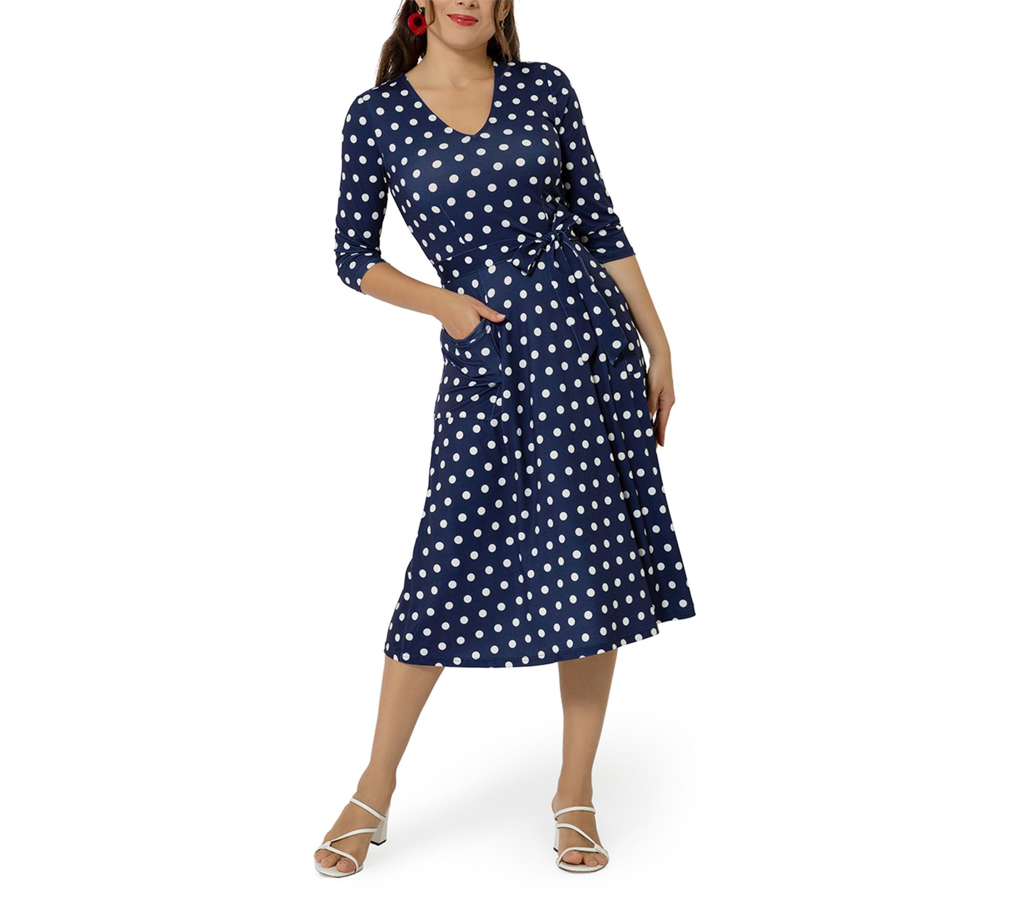 Leota Updated Belt Eliza Dress - QVC.com