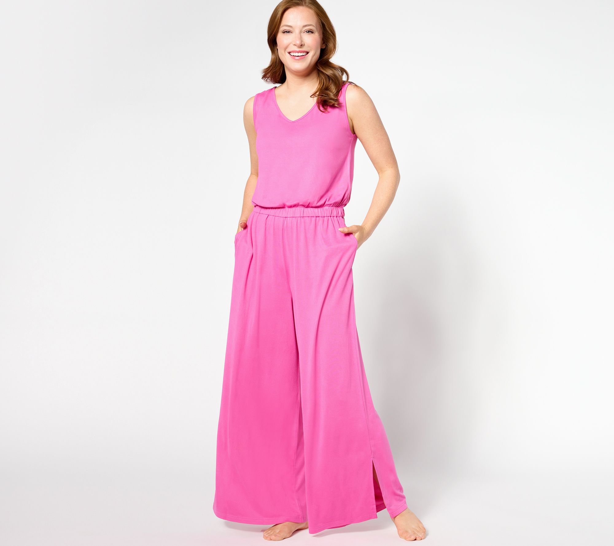"As Is" Bumblebella by Jill Martin Tall Dreamy Jersey Jumpsuit - QVC.com