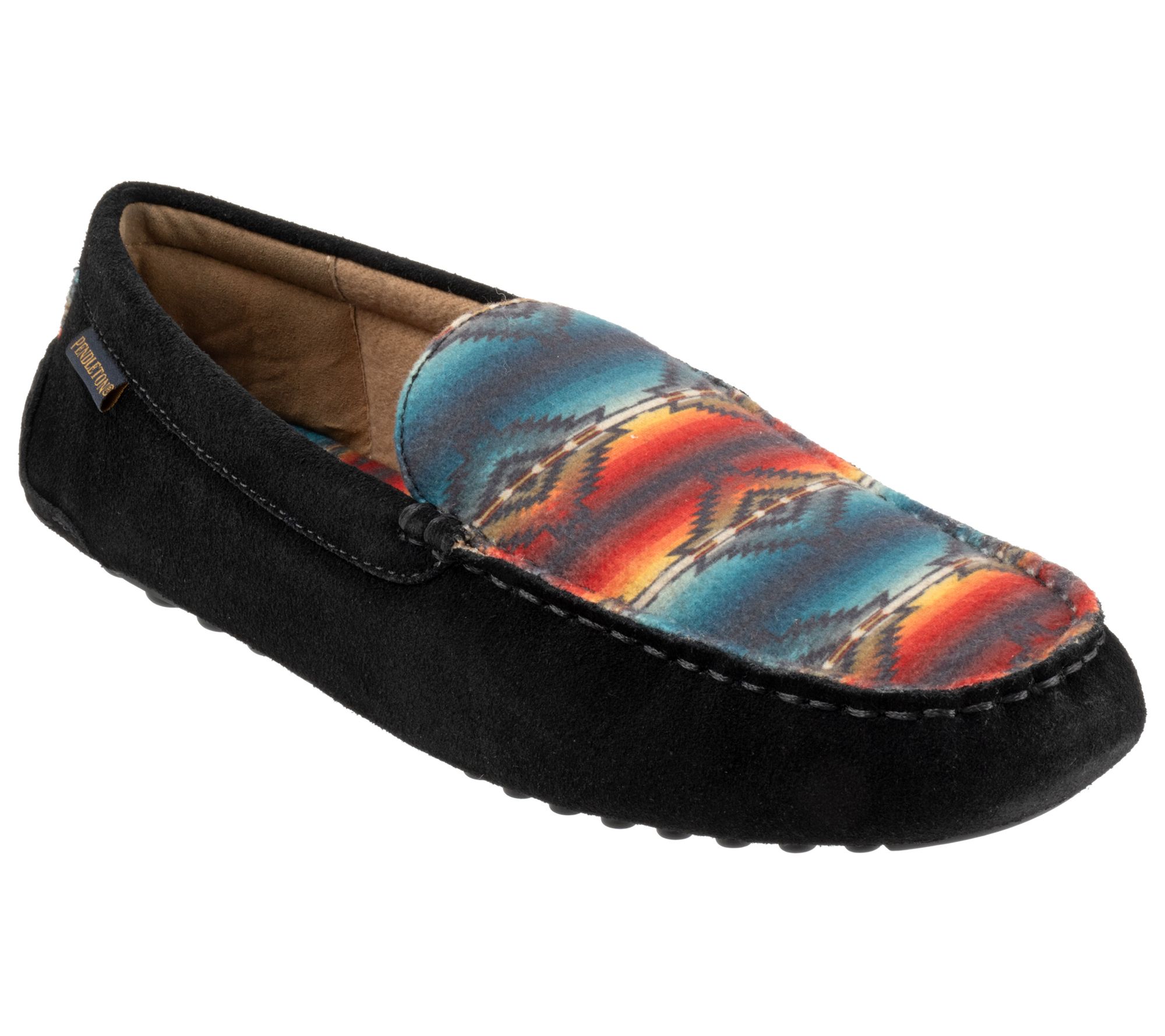 Pendleton Men's Saltillo Sunset Leather Indoor/Outdoor Slipper - QVC.com
