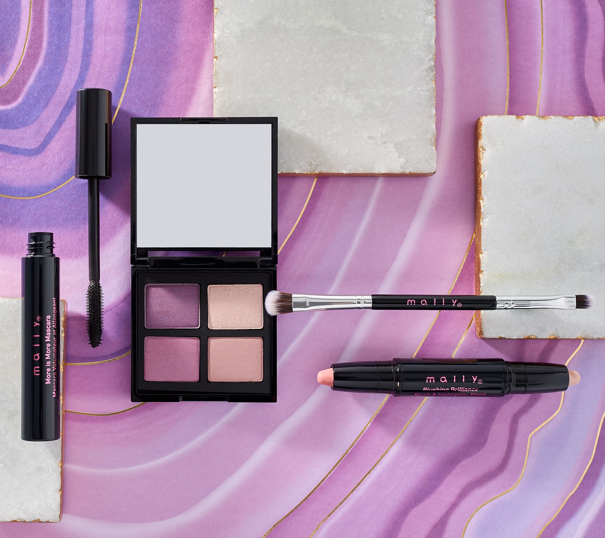 (QVC) BeautyiQ – Mally Everyday Plums 4 Piece Kit – TVShoppingQueens