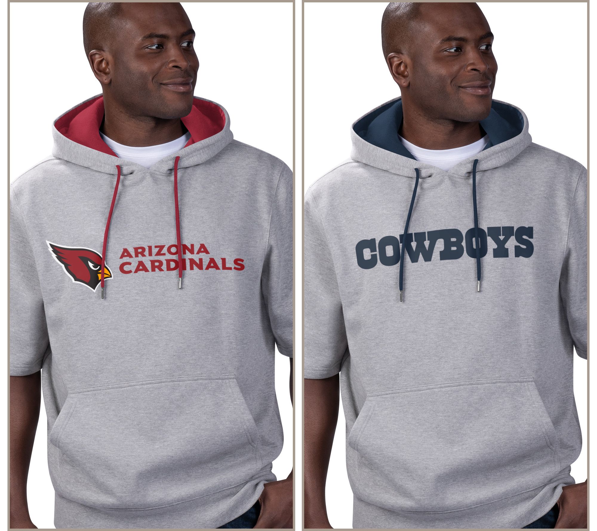 NFL Men's Short Sleeve Hooded Sweatshirt - QVC.com