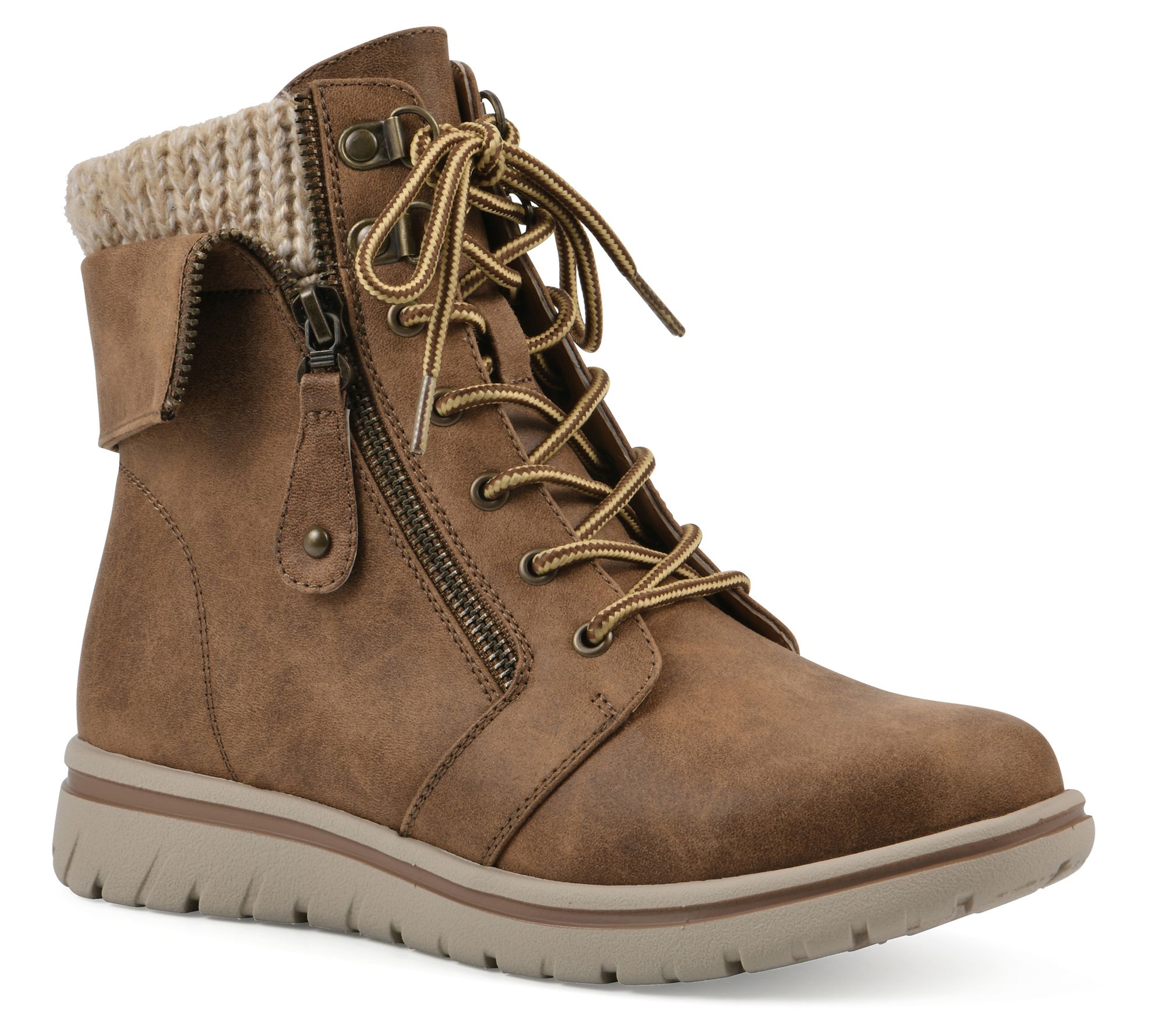 Cliffs by White Mountain Lace-up Boot - Hope - QVC.com