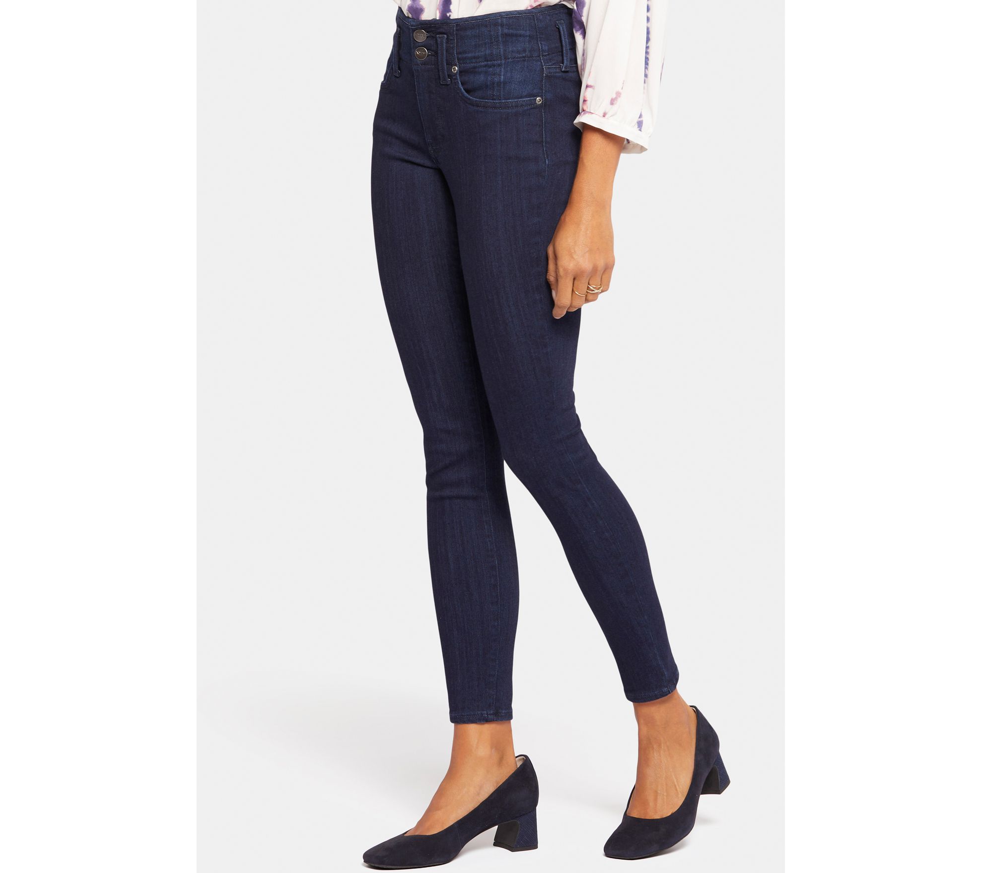 NYDJ Ami Sure Stretch Skinny Jeans w Hollywood Waistband - QVC.com