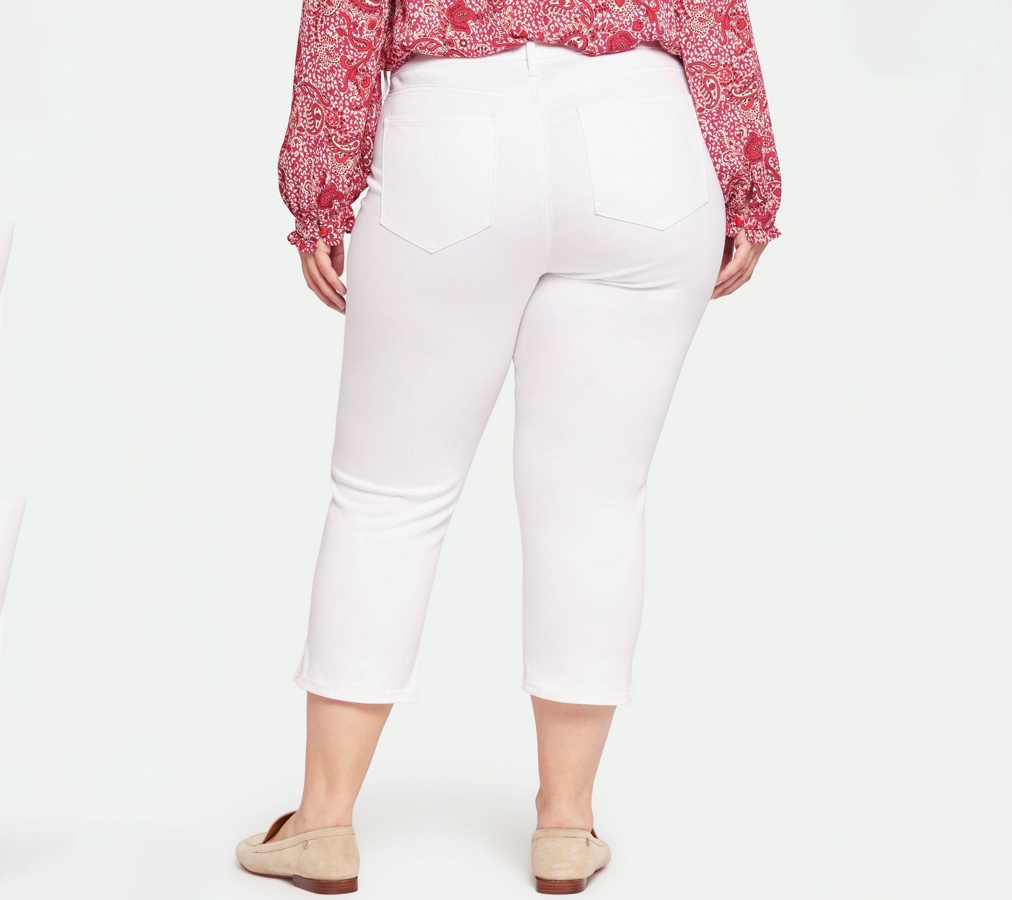 NYDJ Plus Chloe Capri Colored Jeans - QVC.com