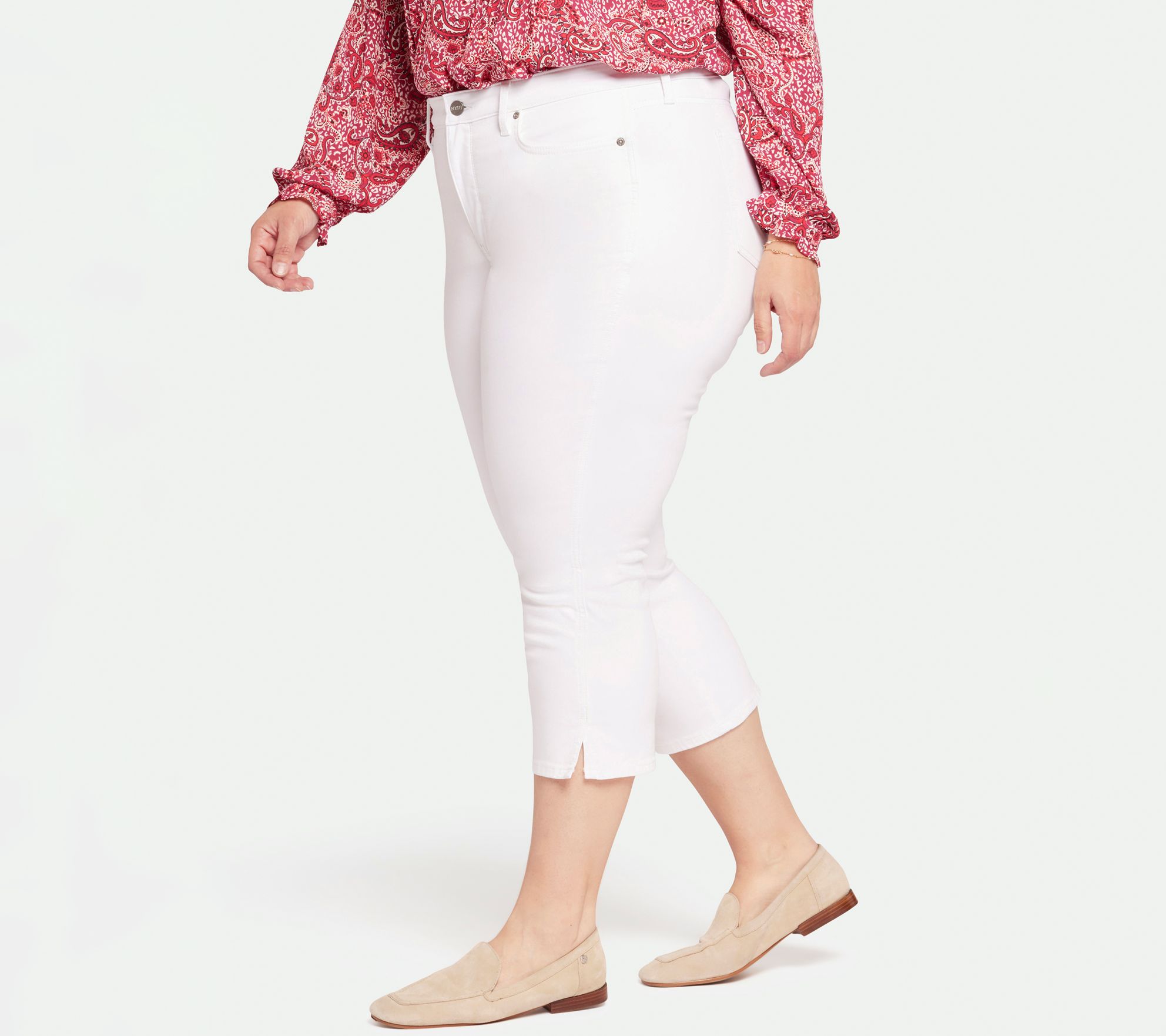 NYDJ Plus Chloe Capri Colored Jeans - QVC.com