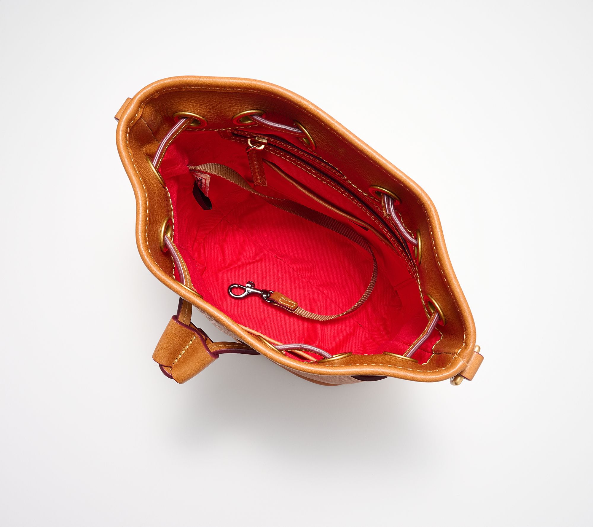 Dooney & Bourke Florentine Leather Small Drawstring Crossbody - QVC.com