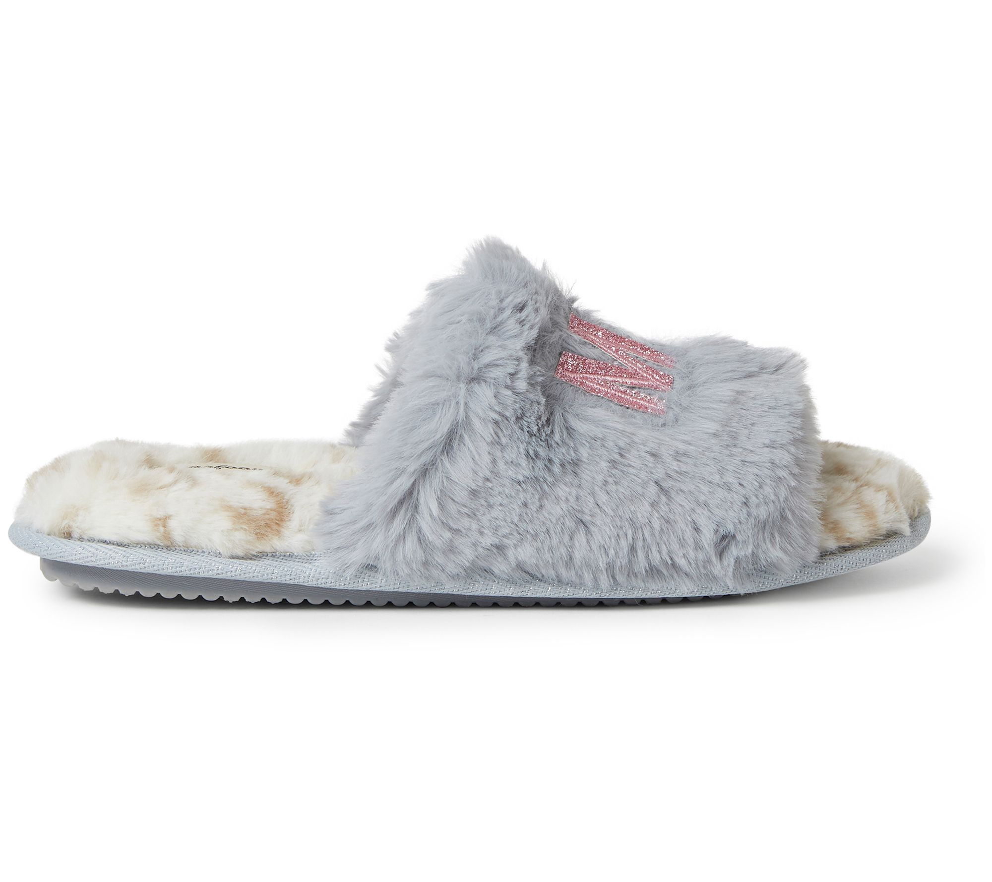 Dearfoams Womens Slogan Slide Slippers - Lane - QVC.com
