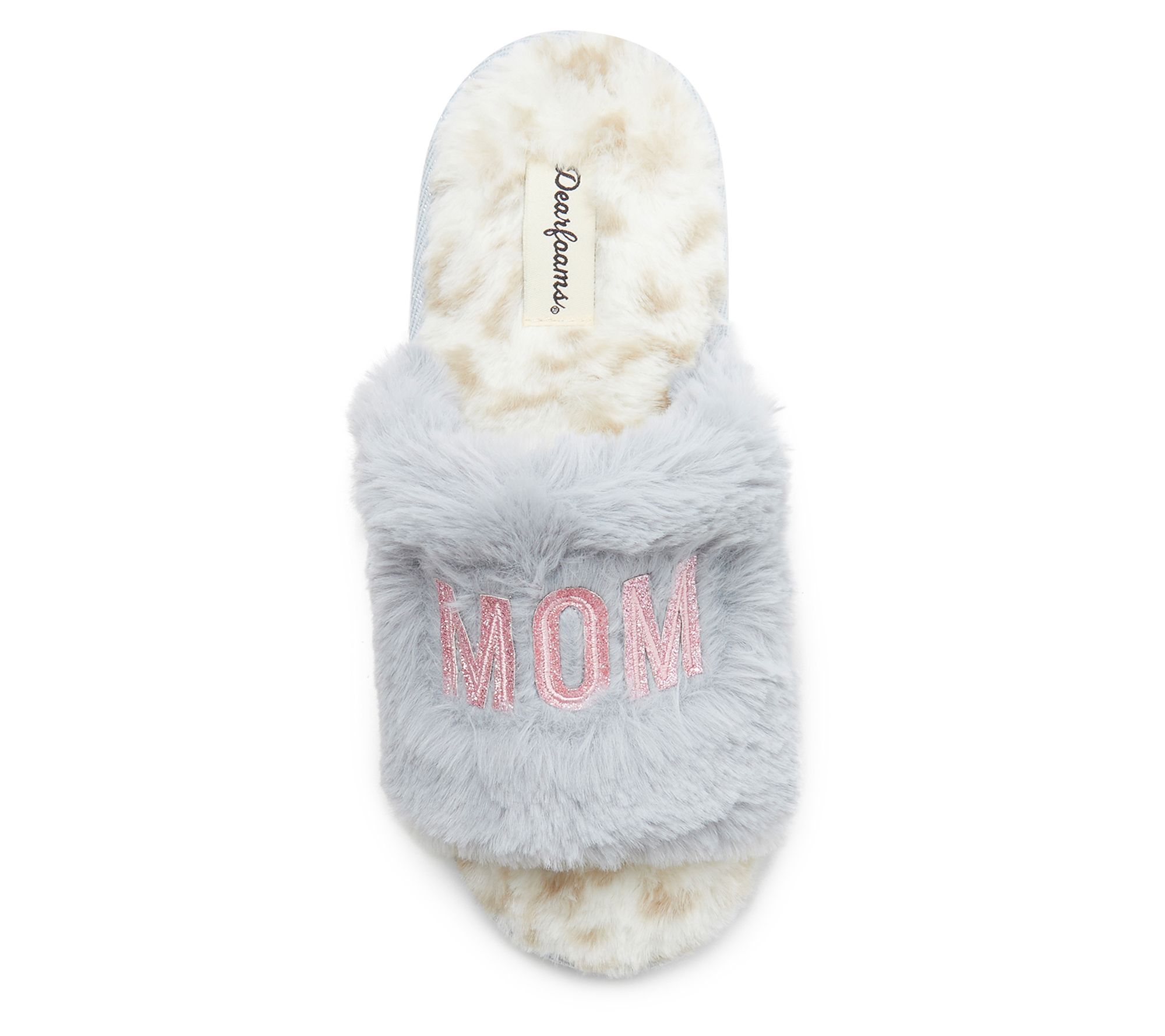 Dearfoams Womens Slogan Slide Slippers - Lane - QVC.com