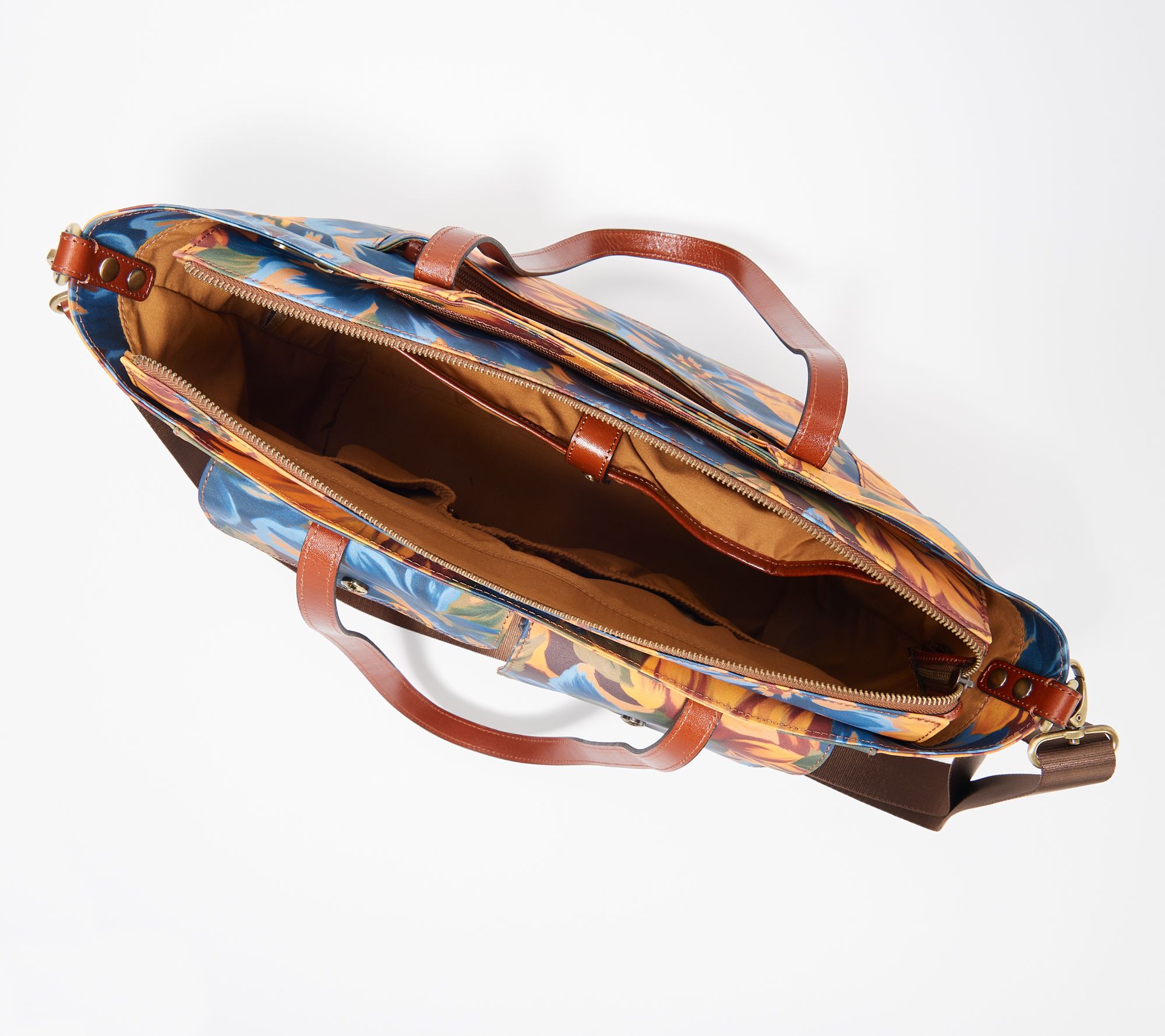 "As Is" Patricia Nash Leather Trimmed Sorlana Tote - QVC.com